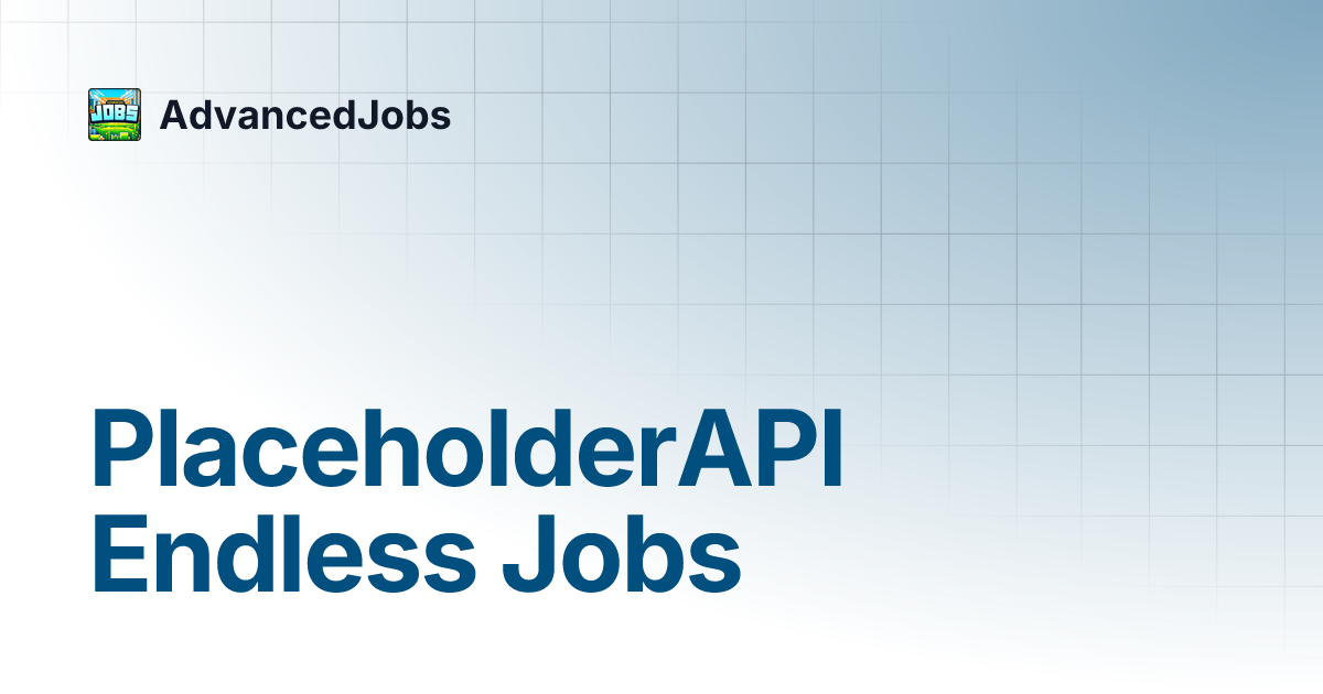PlaceholderAPI Endless Jobs | AdvancedJobs